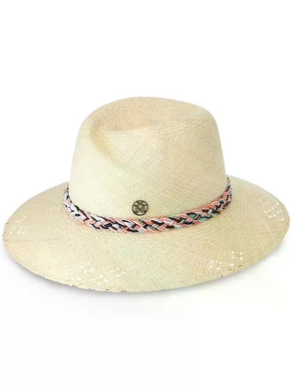 MAISON MICHEL Virginie Straw Fedora Hat