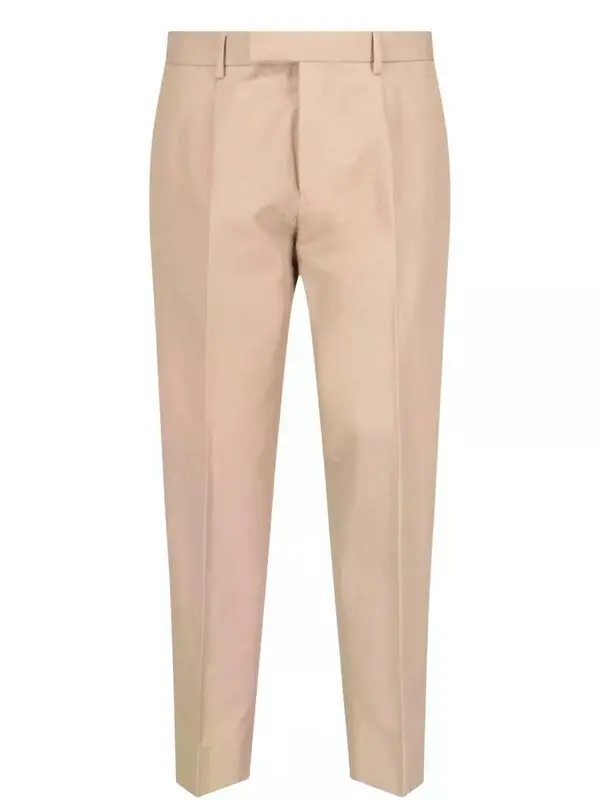 Zegna Pressed Crease Tailored Trousers - Neutrals