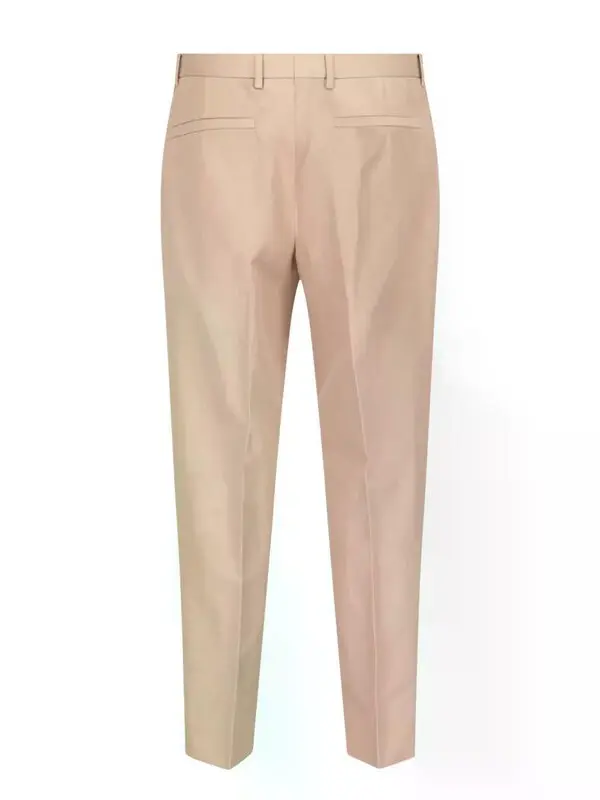 Zegna Pressed Crease Tailored Trousers - Neutrals