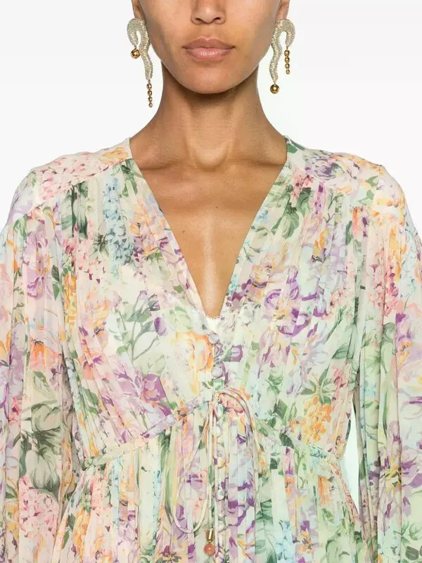 Zimmermann Halliday Floral-print Maxi Dress