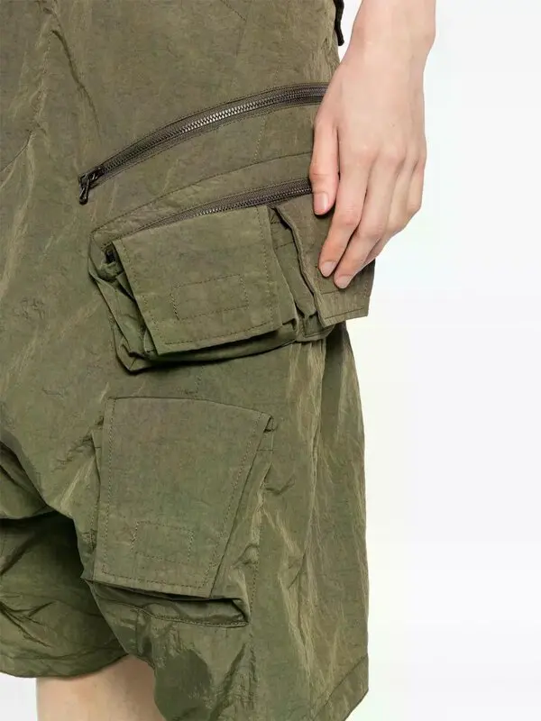 JULIUS Mid-rise Drop-crotch Cargo Shorts