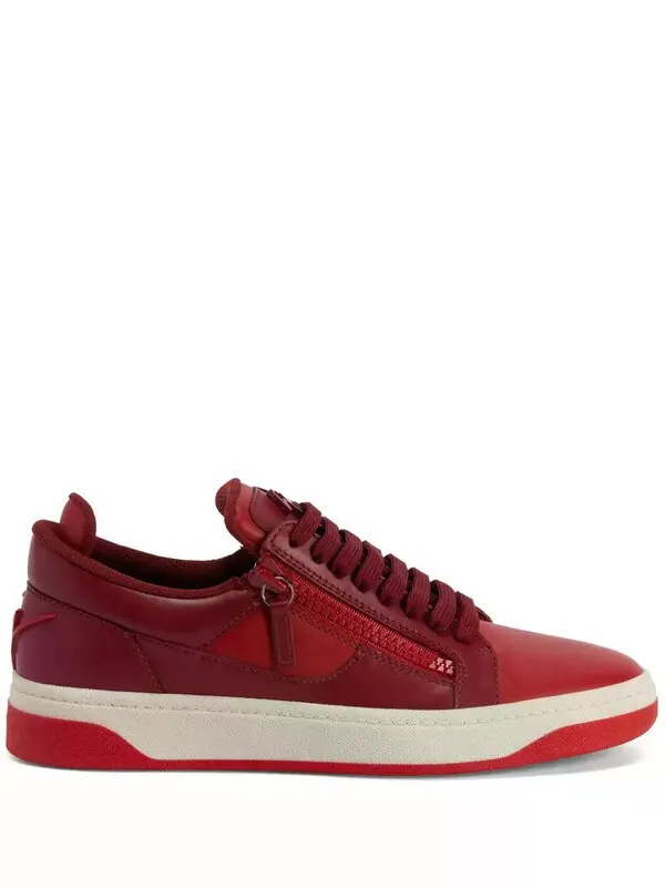 GIUSEPPE ZANOTTI Double-zip Low-top Sneakers