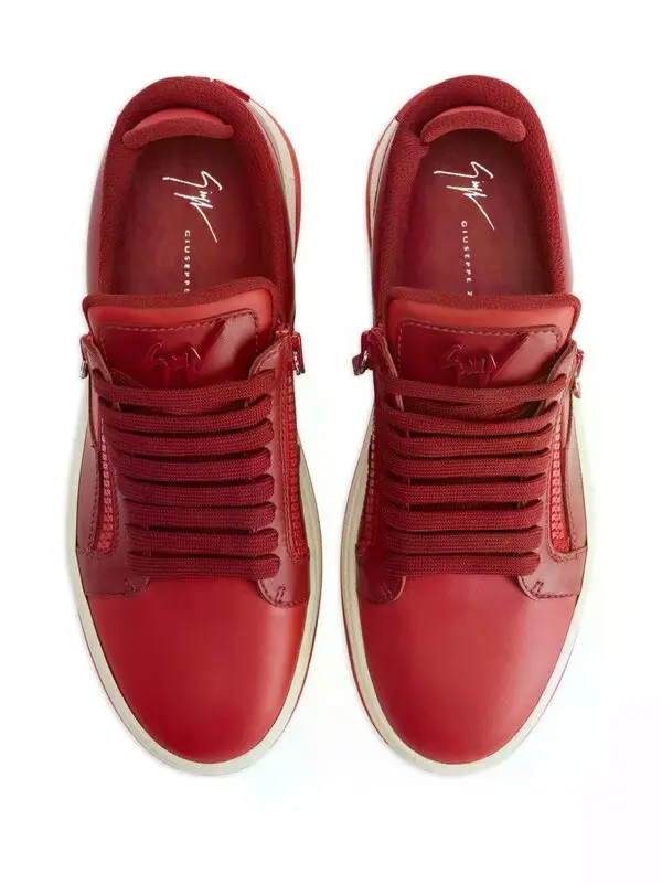 GIUSEPPE ZANOTTI Double-zip Low-top Sneakers
