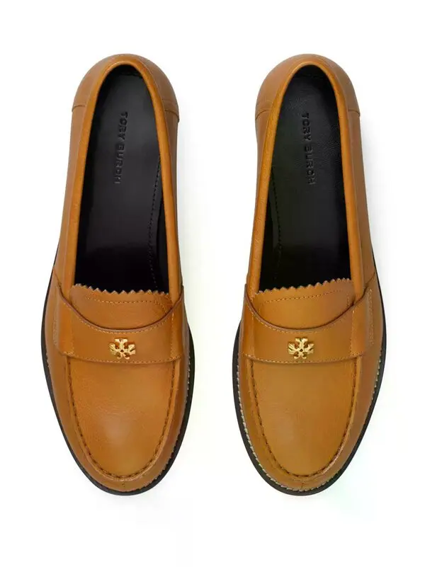 Tory Burch Classic Leather Loafers - Brown