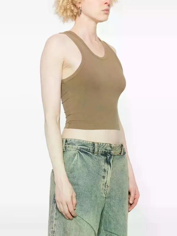 ENTIRE STUDIOS Cropped Tank Top - Green