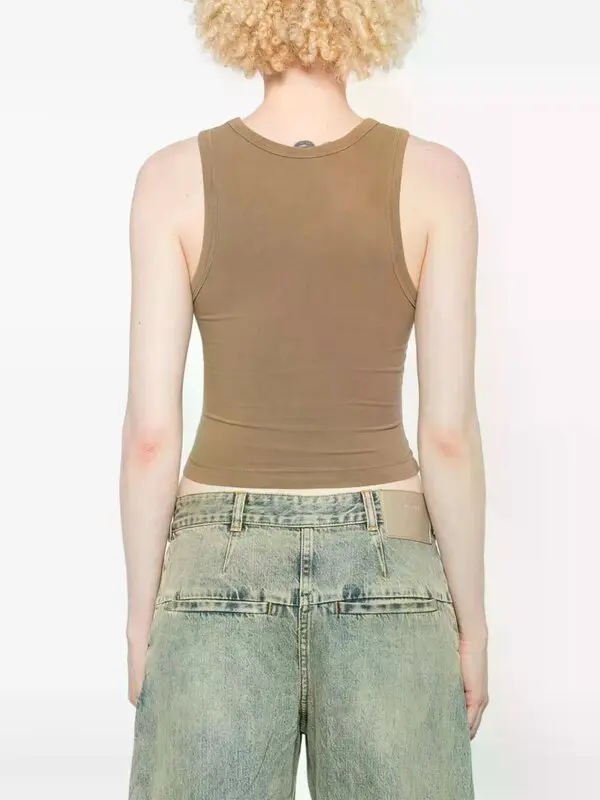 ENTIRE STUDIOS Cropped Tank Top - Green