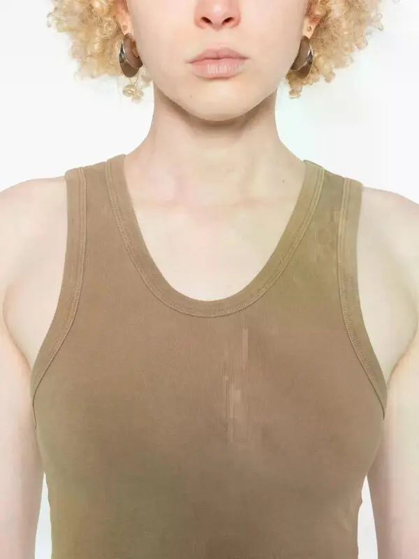ENTIRE STUDIOS Cropped Tank Top - Green