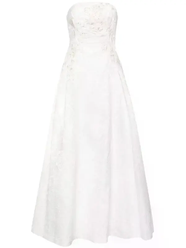 Sachin & Babi Belle Strapless Embroidered Dress