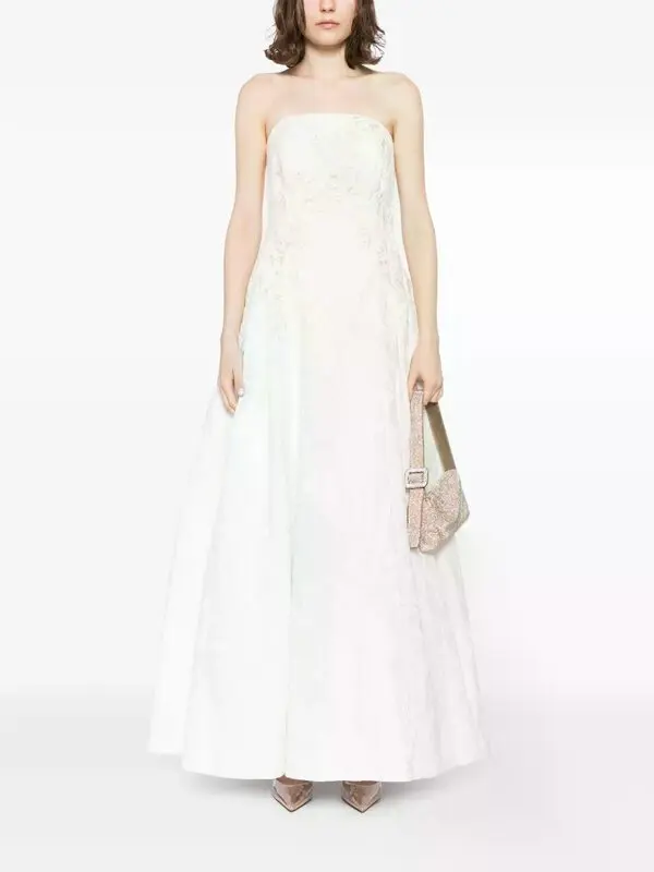 Sachin & Babi Belle Strapless Embroidered Dress