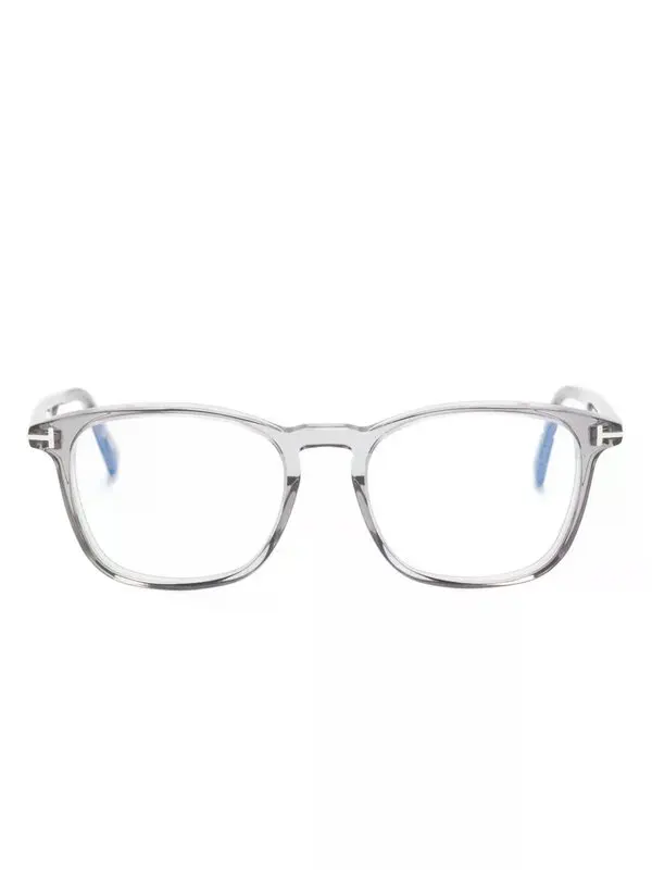 TOM FORD Wayfarer-frame Transparent Glasses - Grey