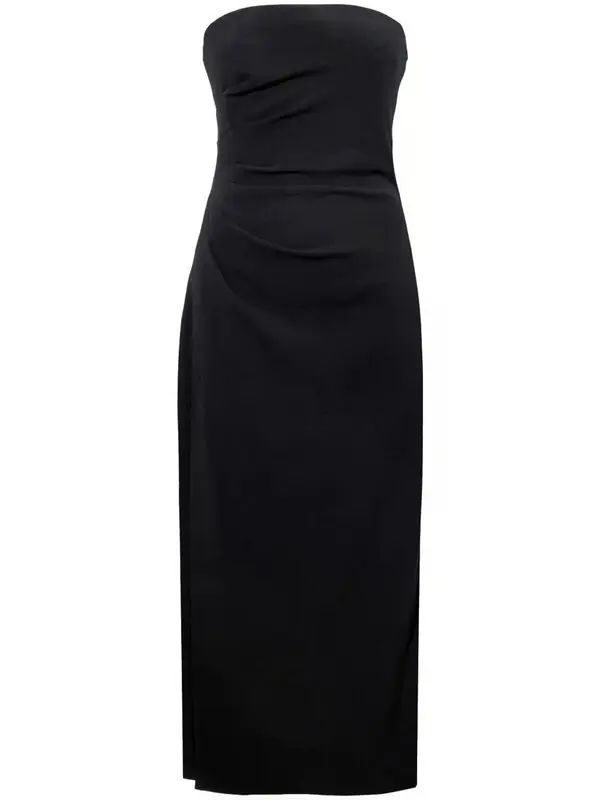 Proenza Schouler Strapless Crepe Midi Dress