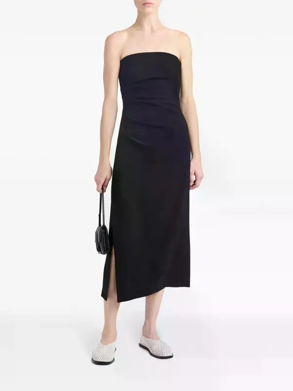 Proenza Schouler Strapless Crepe Midi Dress