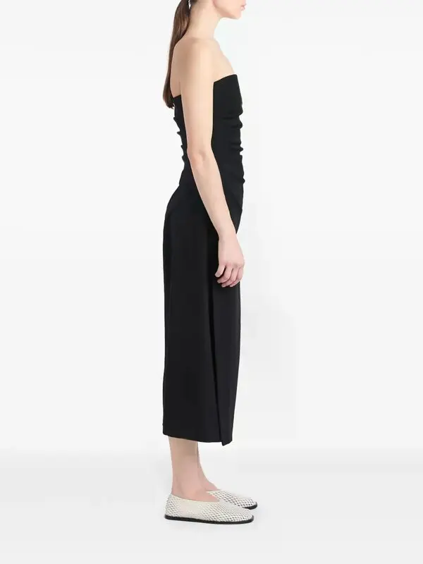 Proenza Schouler Strapless Crepe Midi Dress