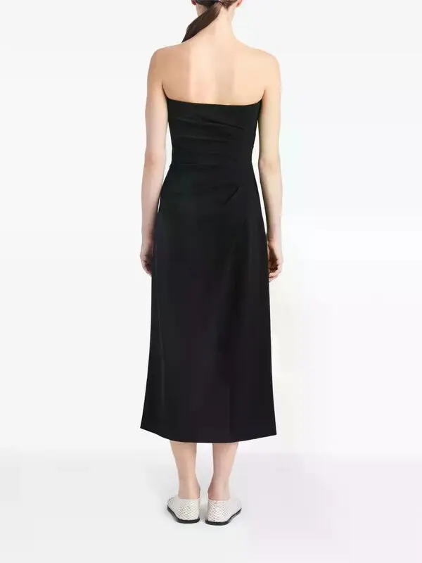 Proenza Schouler Strapless Crepe Midi Dress