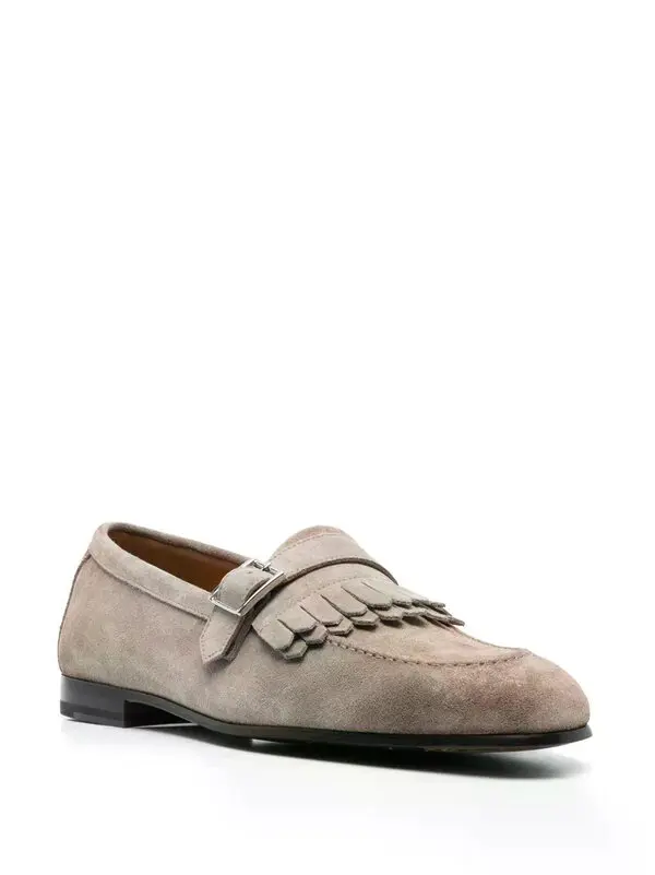 DOUCAL'S Fringe-detail Suede Loafers