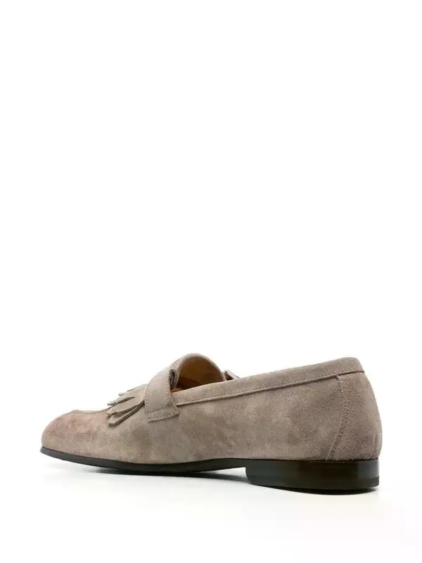 DOUCAL'S Fringe-detail Suede Loafers