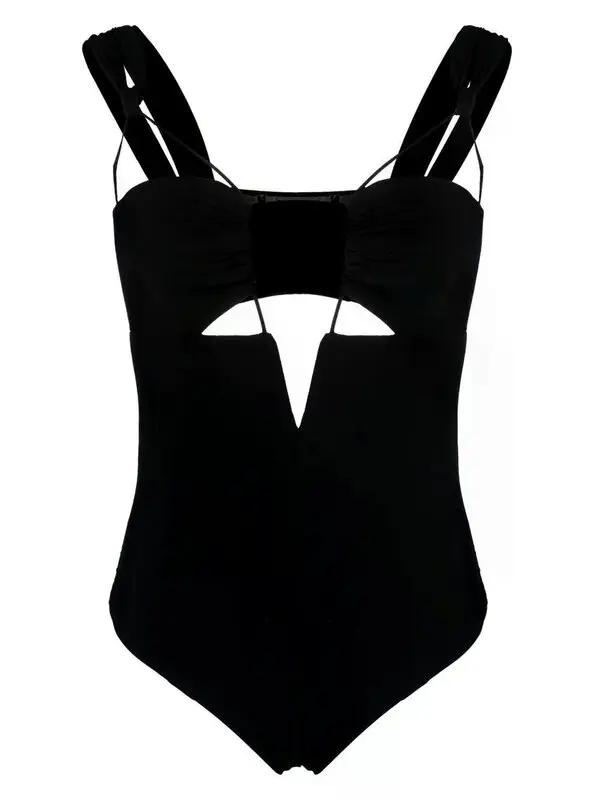 NENSI DOJAKA Cut-out Detail Swimsuit - Black