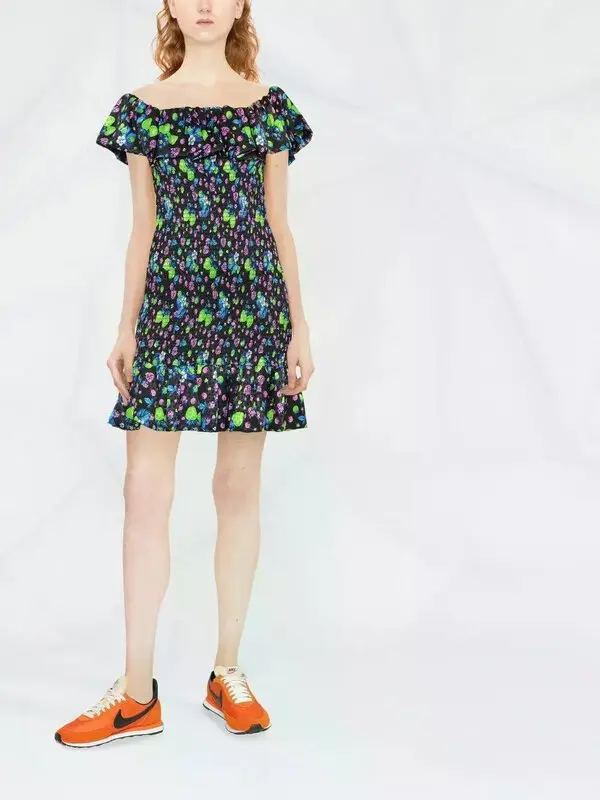 MSGM Berries Jacquard Mini Dress