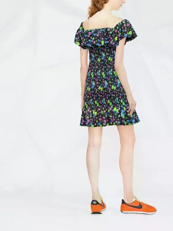MSGM Berries Jacquard Mini Dress
