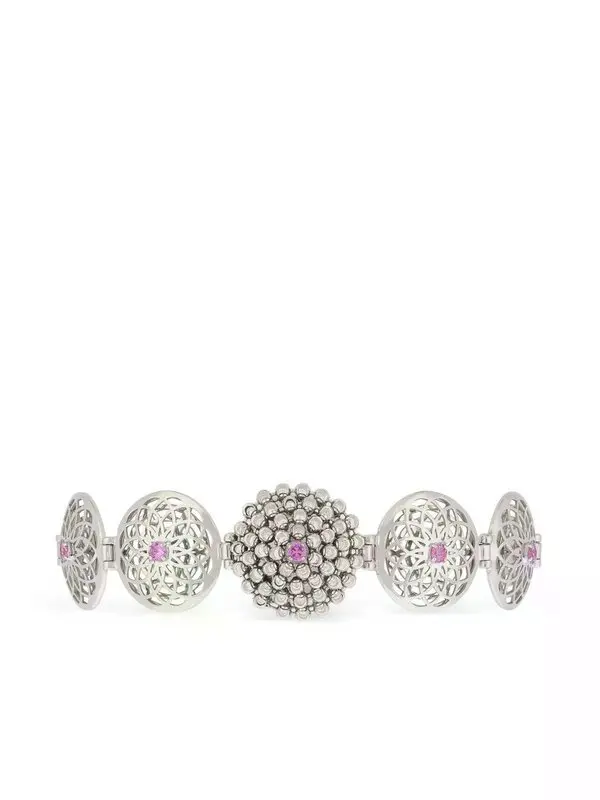 OFFICINA BERNARDI 18kt White Gold Mimosa Sapphire Bracelet - Silver