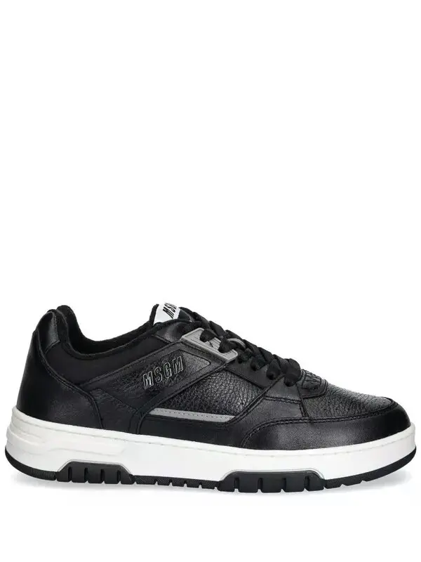 MSGM Logo-patch Sneakers - Black