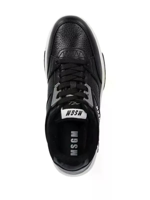MSGM Logo-patch Sneakers - Black
