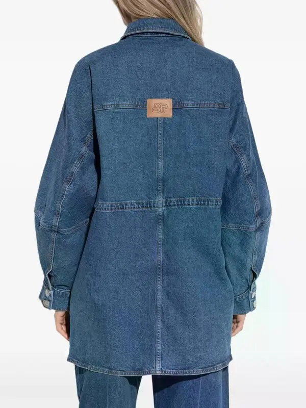 Munthe Embroidered Denim Shirt Jacket
