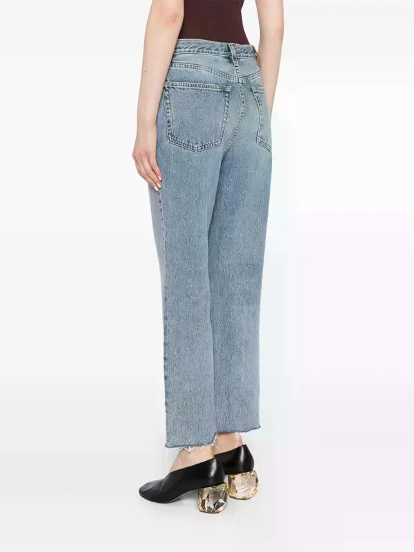 TOTEME Whiskering Effect Straight-leg Jeans