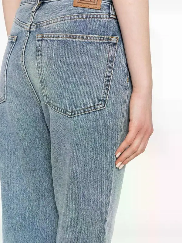 TOTEME Whiskering Effect Straight-leg Jeans