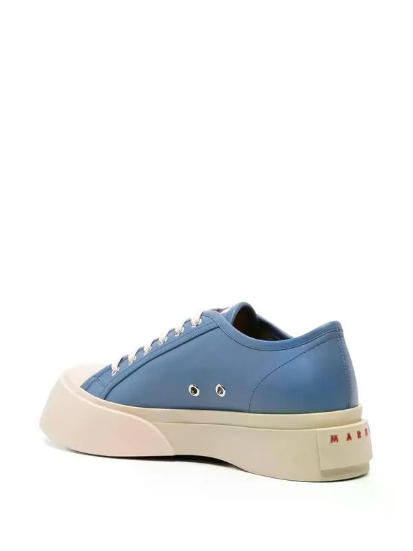 Marni Pablo Lace-up Leather Sneakers - Blue