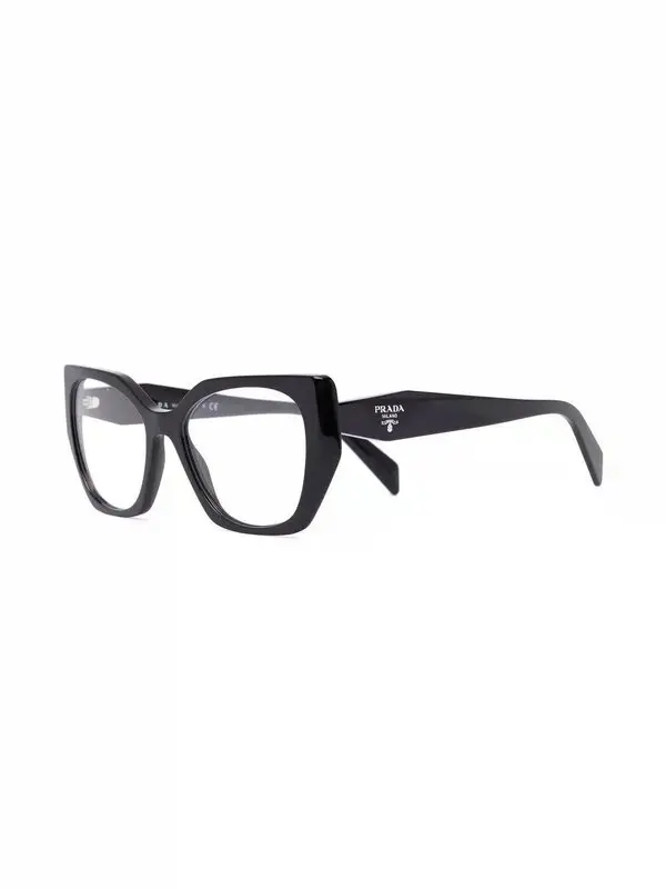 Prada Cat-eye Frame Logo-embossed Glasses