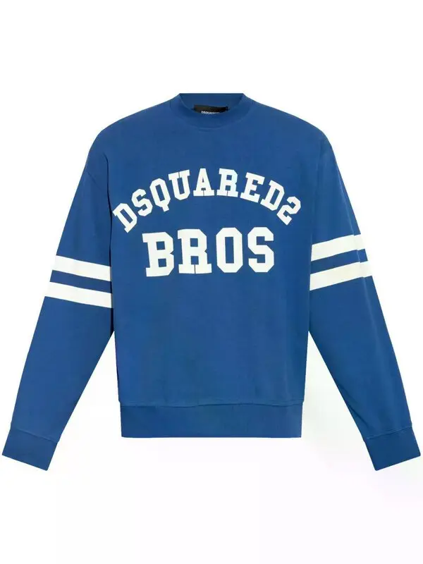 Dsquared2 Logo Print Crewneck Sweatshirt - Blue