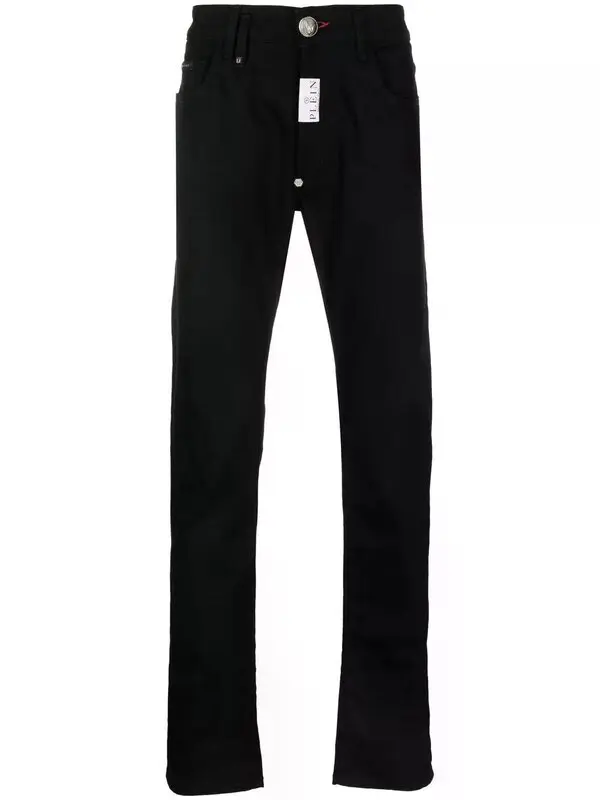 Philipp Plein Embroidered Logo Straight-leg Jeans