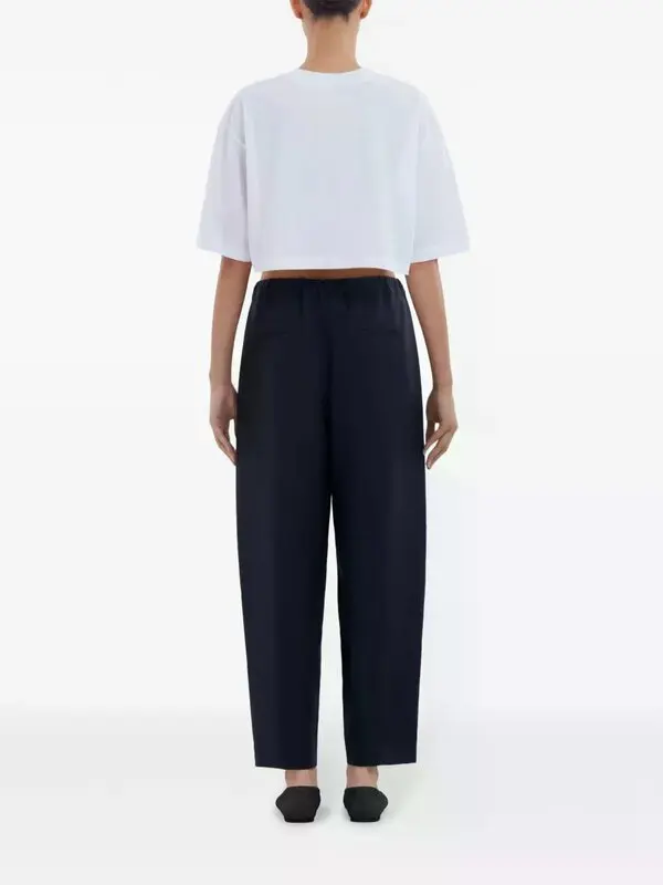 Marni Logo-embroidered Tapered Trousers