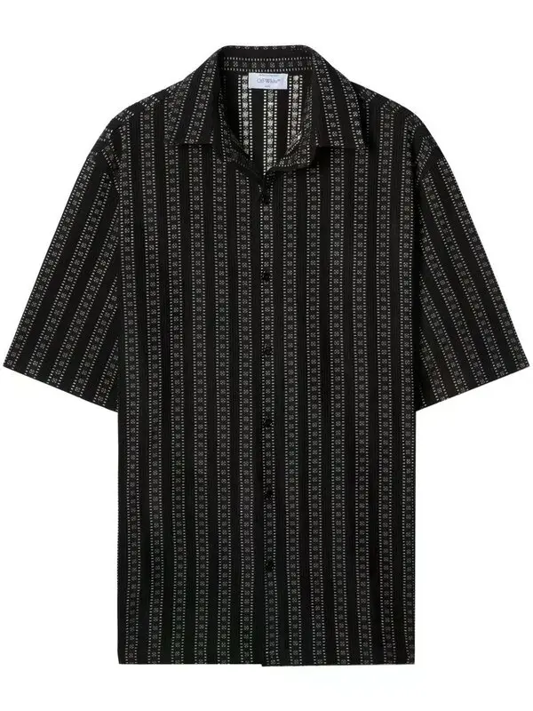 Off-White Arrows Striped Shirt - Black