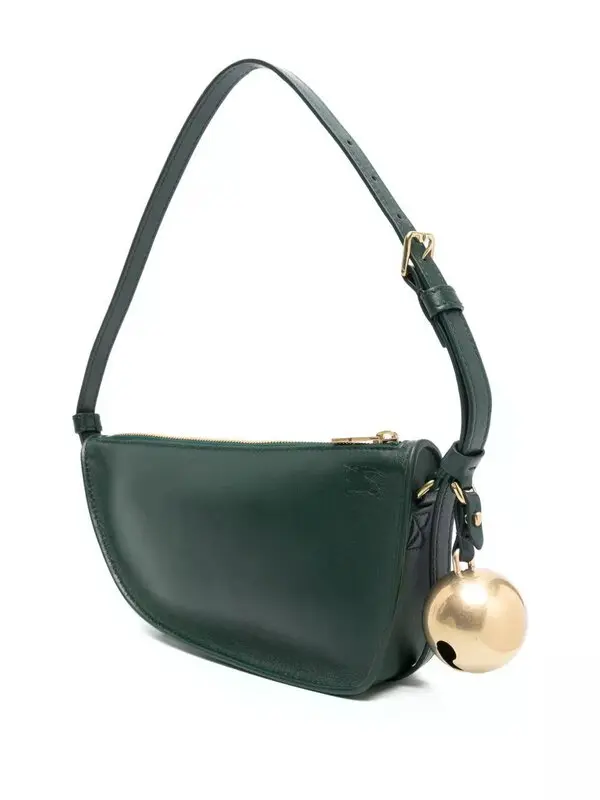 Burberry Charm-detail Leather Shoulder Bag - Green