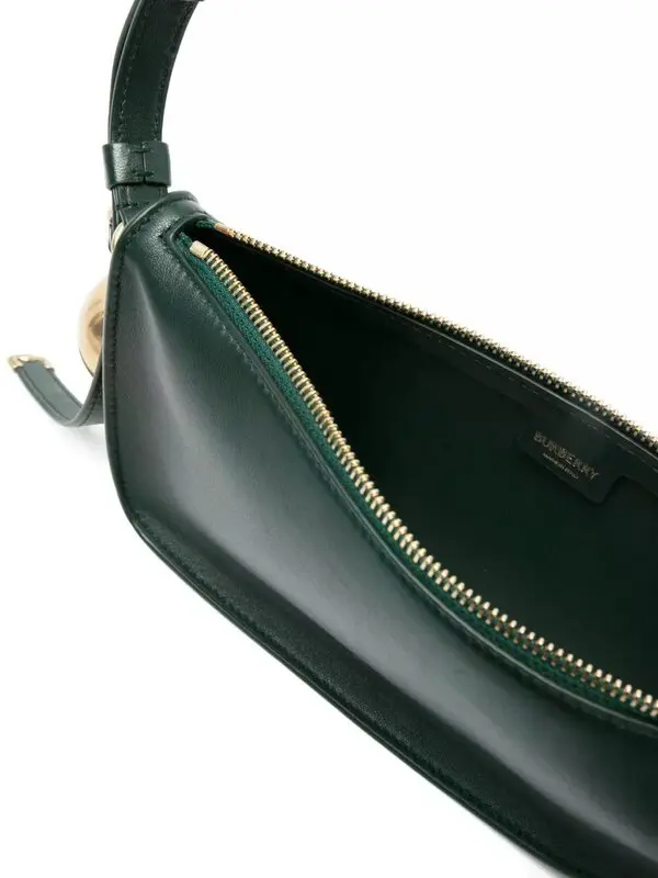 Burberry Charm-detail Leather Shoulder Bag - Green