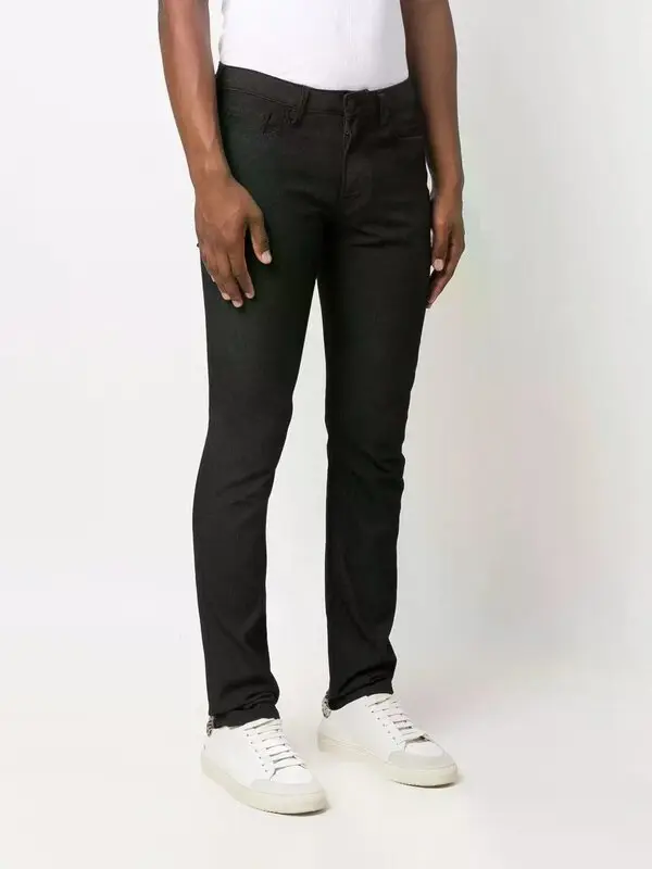 Emporio Armani Logo-plaque Slim-fit Trousers