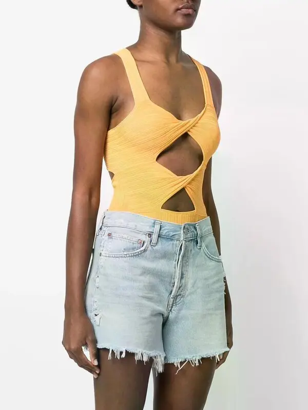 Stella McCartney Cut-out Knit Bodysuit