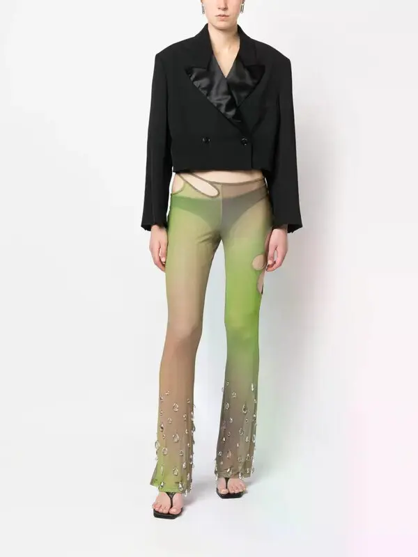 Gcds Sita Crystal-drop Tulle Trousers