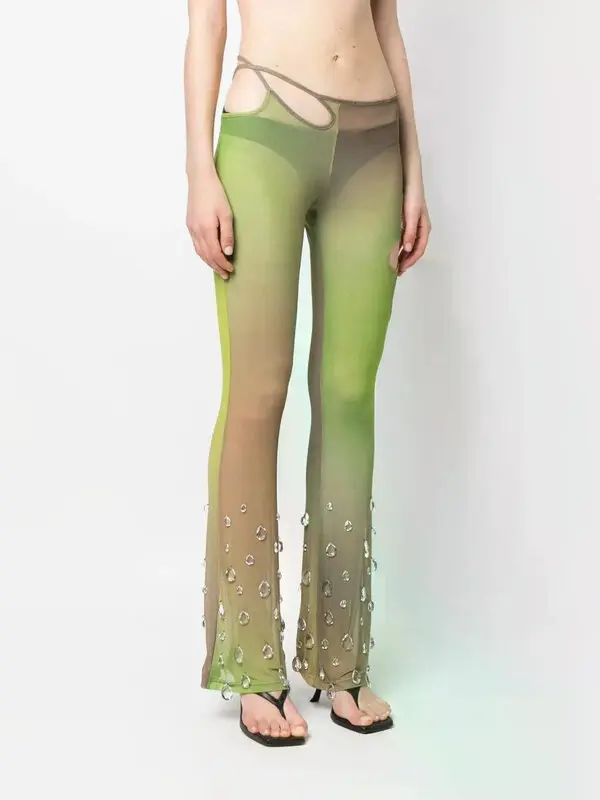 Gcds Sita Crystal-drop Tulle Trousers