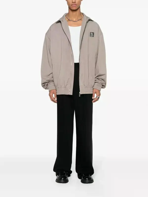 Gcds Logo-appliqué Drop-shoulder Jacket