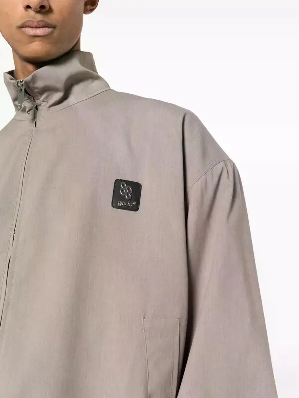 Gcds Logo-appliqué Drop-shoulder Jacket