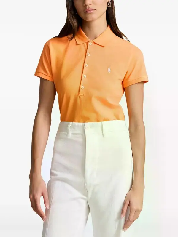 Polo Ralph Lauren Slim Cut Polo Top - Orange