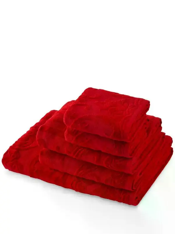 Dolce & Gabbana Terry Cotton Towels - Red