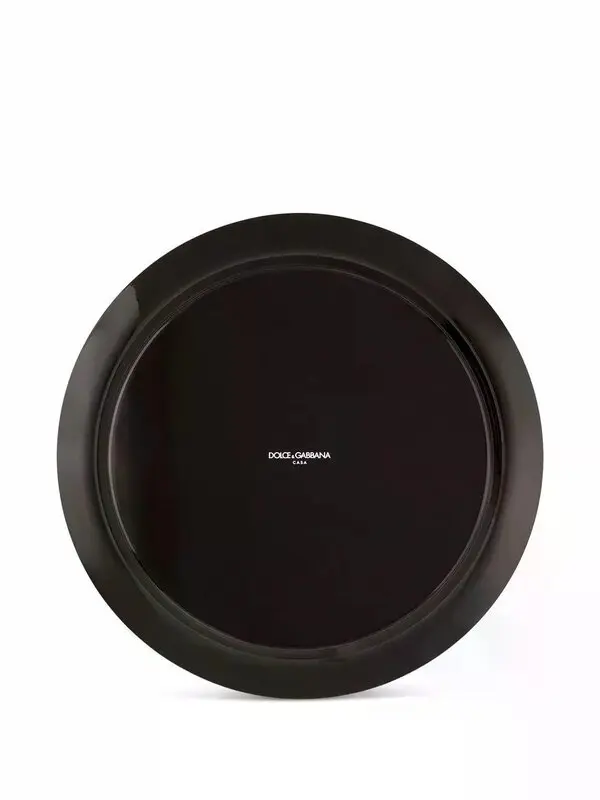 Dolce & Gabbana Leopard-print Metal Tray