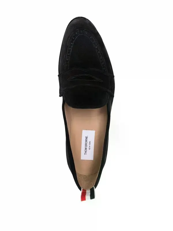 Thom Browne Varsity Penny-strap Loafers