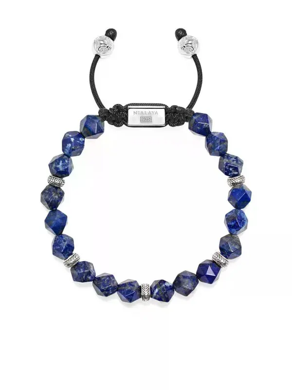 NIALAYA JEWELRY Beaded Bracelet - Silver