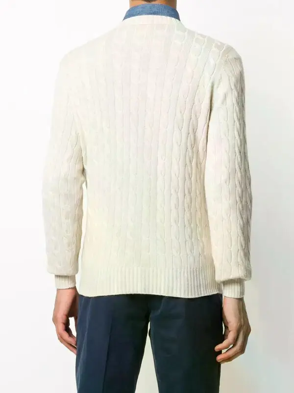 Brunello Cucinelli Cable Knit Cashmere Jumper - Neutrals