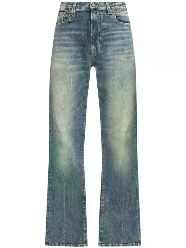 R13 Logo Patch Jeans - Blue